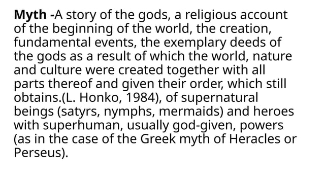 Mythology and Folklore ppt.pptx.......... | PPT