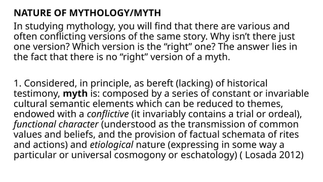 Mythology and Folklore ppt.pptx.......... | PPT