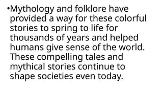 Mythology and Folklore ppt.pptx.......... | PPT