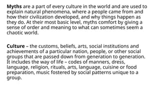 Mythology and Folklore ppt.pptx.......... | PPTX