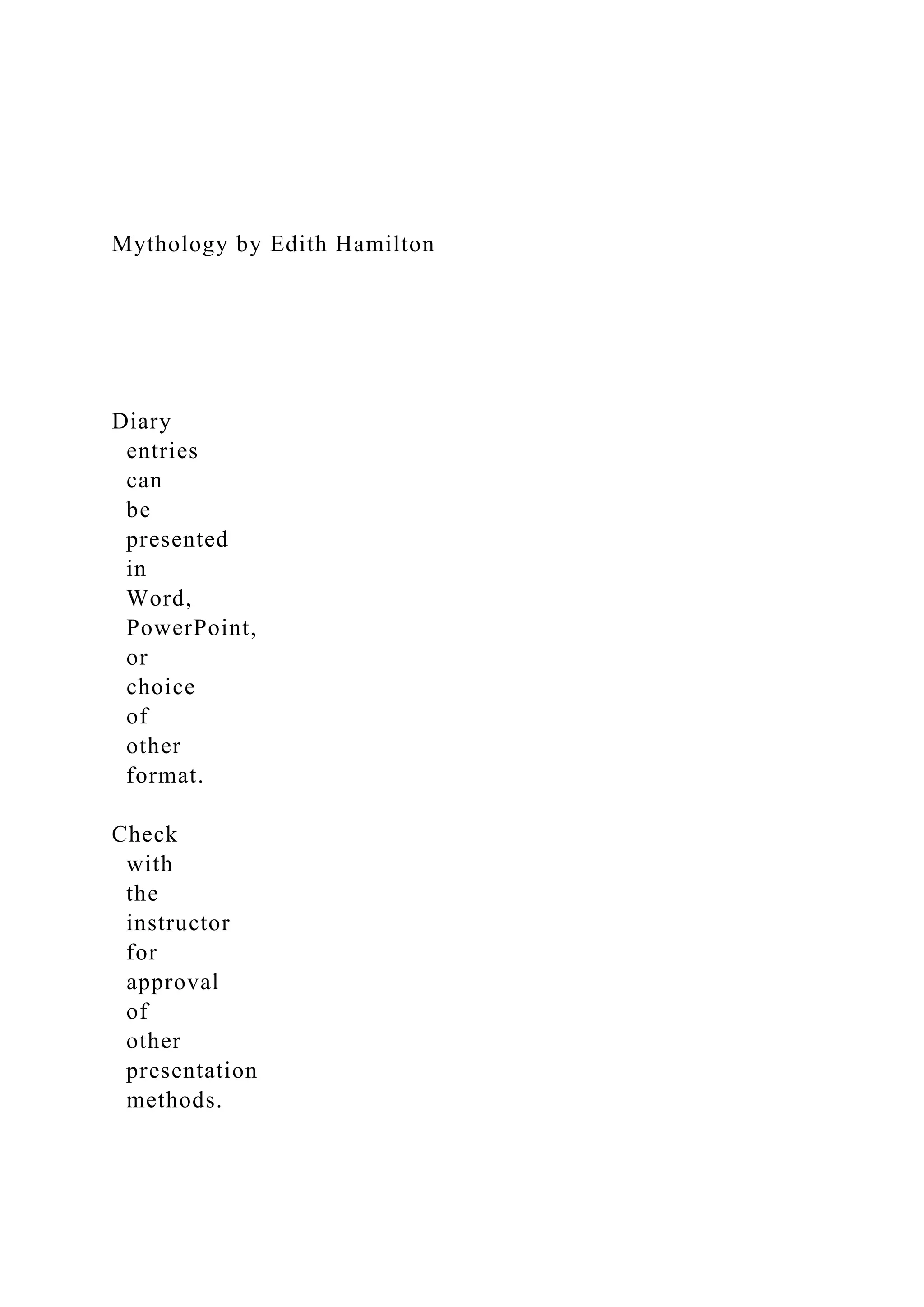 Mythology by Edith Hamilton Diary entries.docx