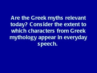 Mythology Everyday | PPT