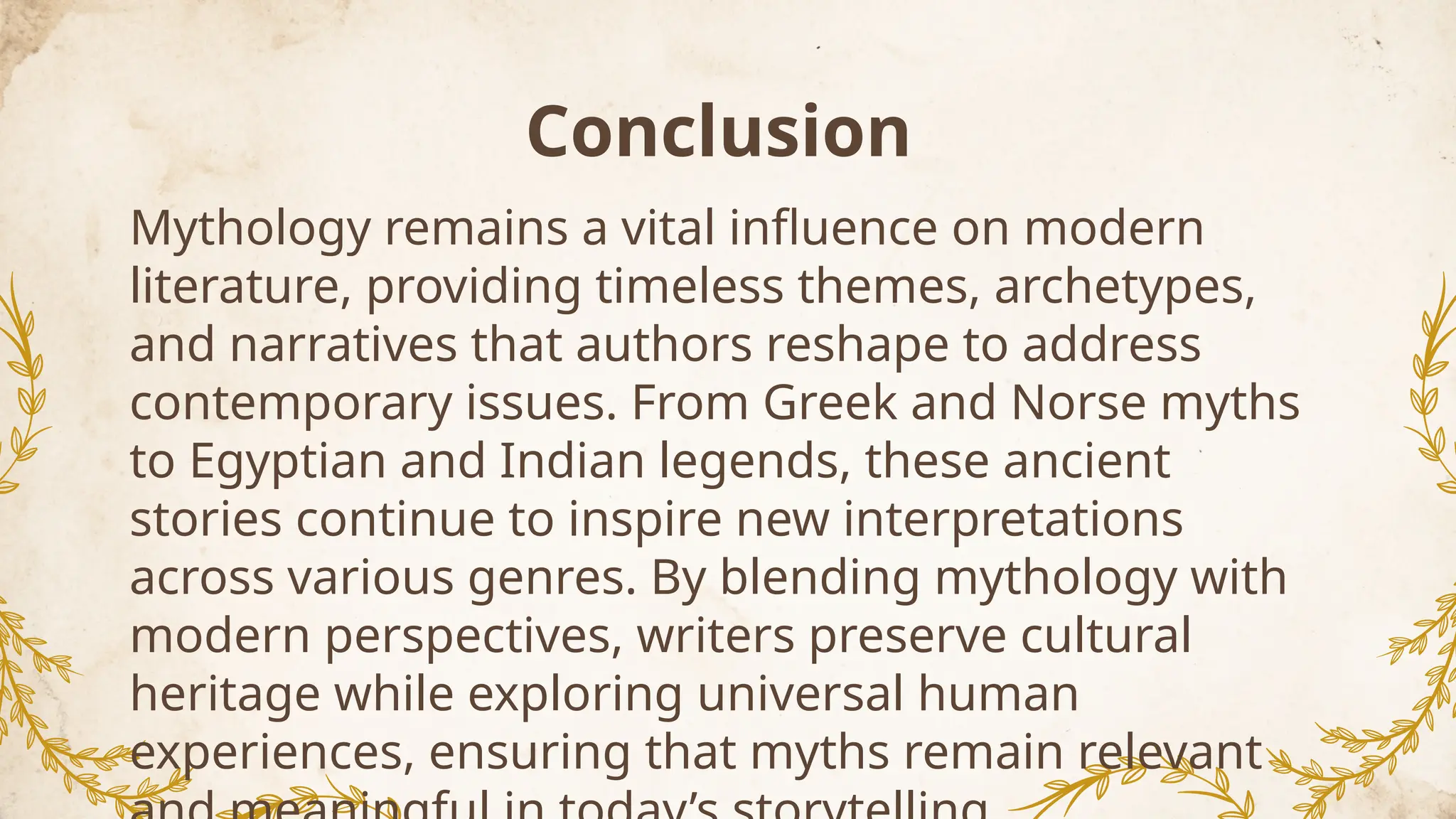 The Resurgence and Reimagination of Ancient Mythology in Modern ...