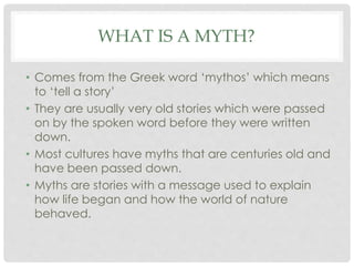 Mythology Introduction | PPT