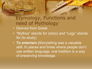 Mythology itself and mythology of media | PPT