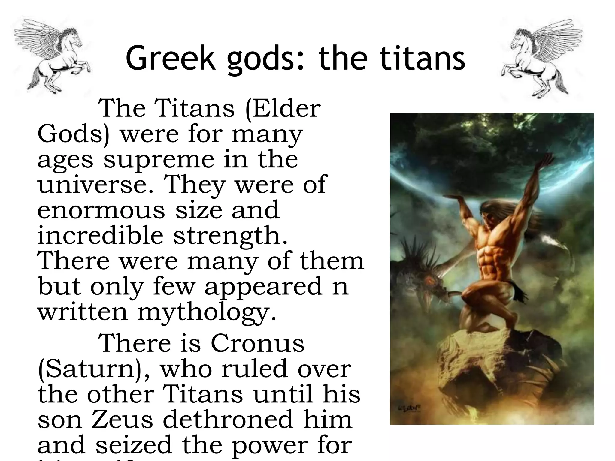 Introduction to Greek mythology: Authors, gods, & goddesses | PPTX