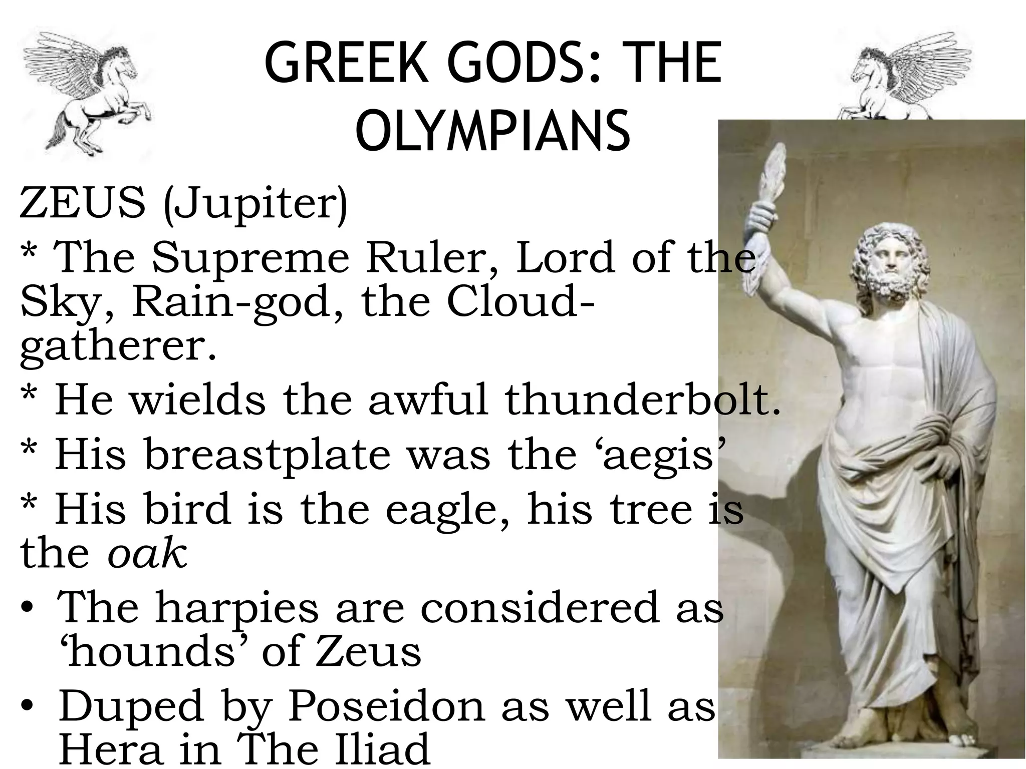 Introduction to Greek mythology: Authors, gods, & goddesses | PPTX