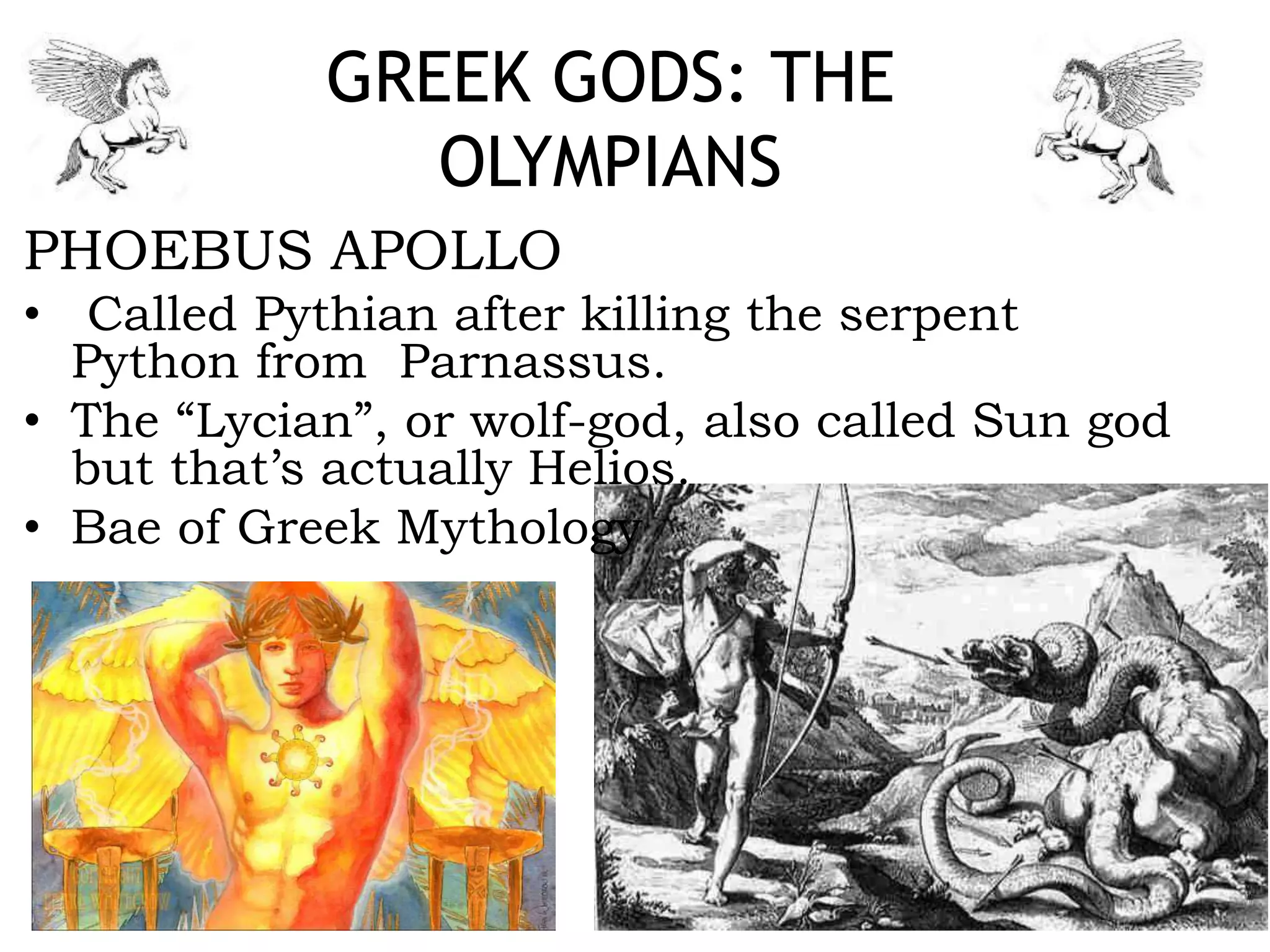 Introduction to Greek mythology: Authors, gods, & goddesses | PPTX