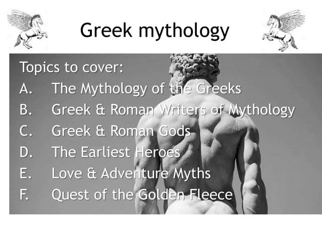 Introduction to Greek mythology: Authors, gods, & goddesses | PPTX