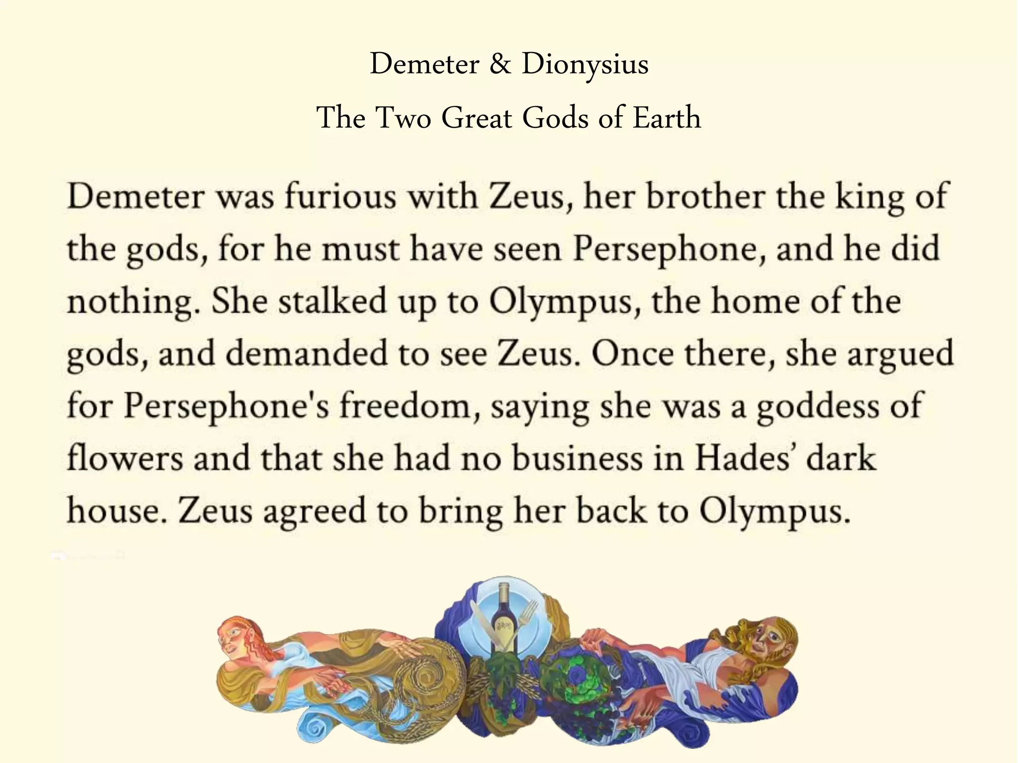 greek mythology: two great gods of earth | PPTX