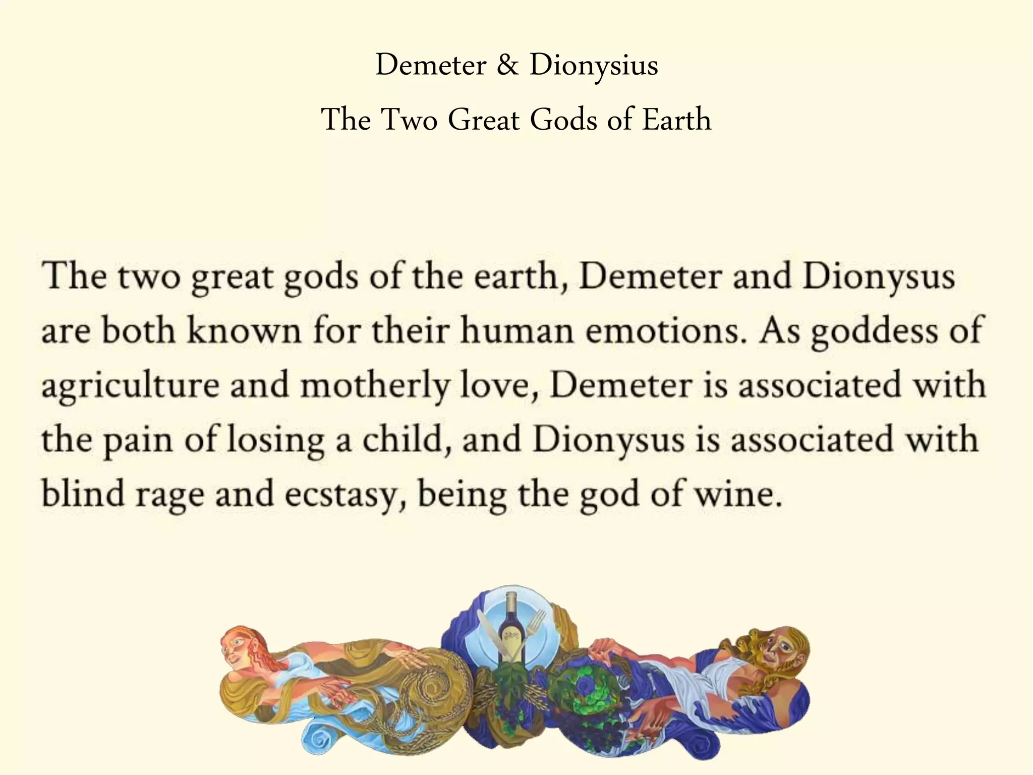 greek mythology: two great gods of earth | PPTX