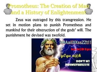 greek creation myth - promotheus and 5 ages | PPTX