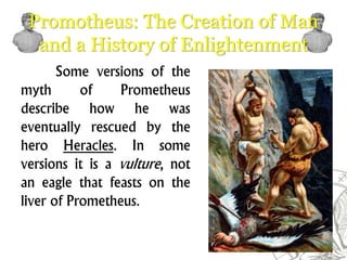 greek creation myth - promotheus and 5 ages | PPTX