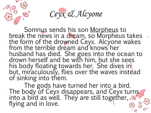 GREEK MYTHOLOGY: eight tales of lovers | PPTX