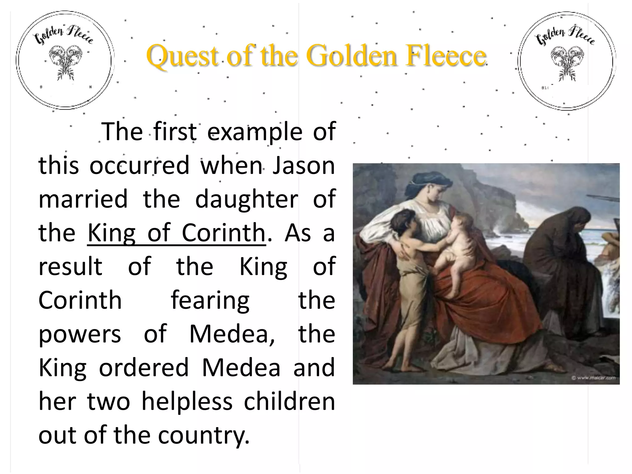 GREEK MYTHOLOGY : quest of golden fleece | PPTX