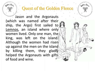 GREEK MYTHOLOGY : quest of golden fleece | PPTX
