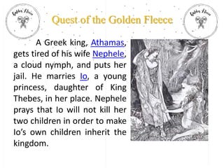 GREEK MYTHOLOGY : quest of golden fleece | PPTX | Adventure Travel ...