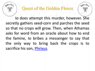 GREEK MYTHOLOGY : quest of golden fleece | PPTX | Adventure Travel ...
