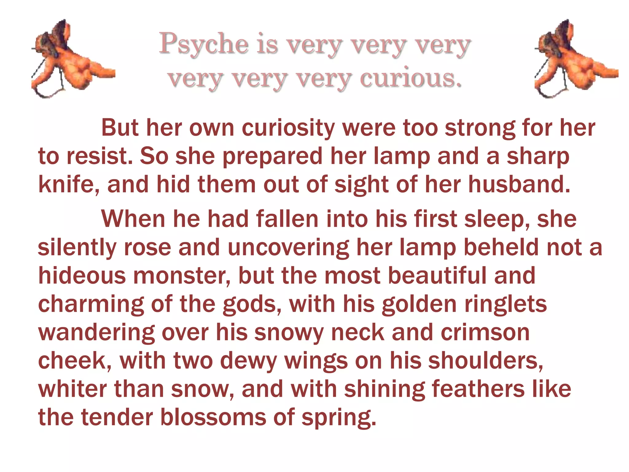 GREEK MYTHOLOGY cupid and psyche | PPTX