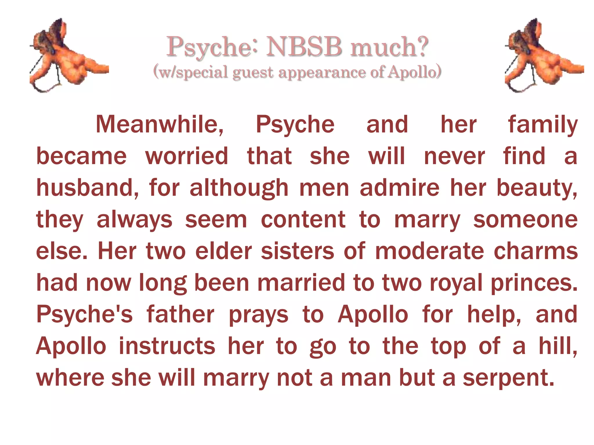 GREEK MYTHOLOGY cupid and psyche | PPTX