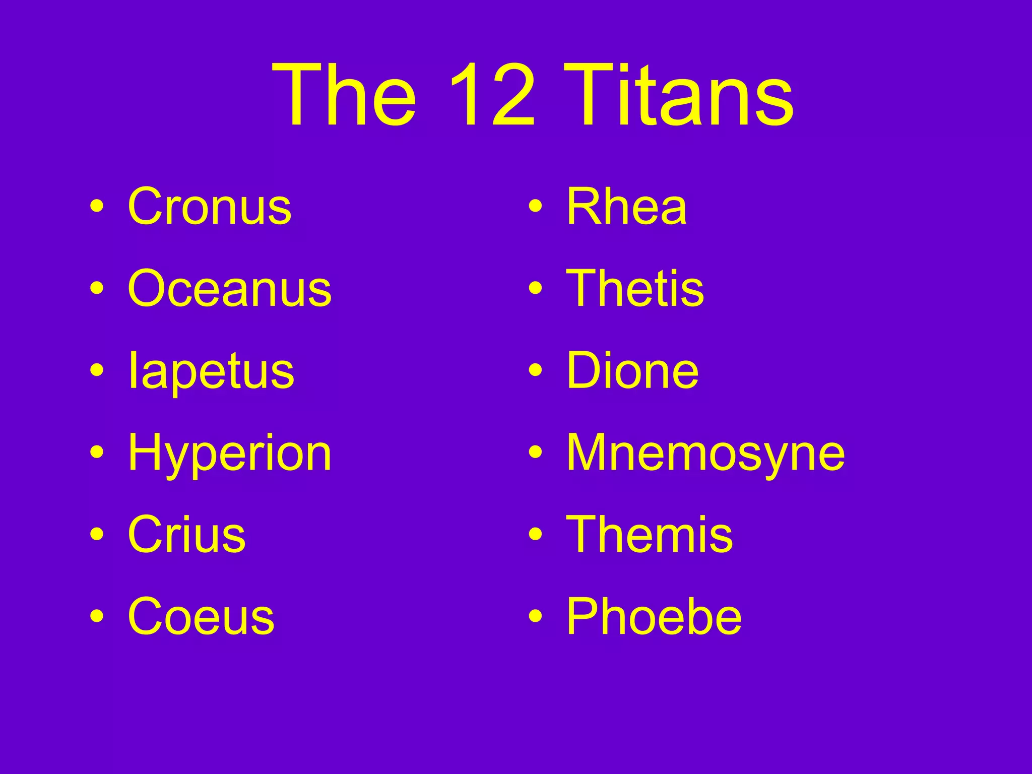 Mythology lesson 1 creation | PPT