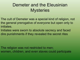 Mythology lesson 7 ceres (demeter) | PPTX | Christianity | Religion ...