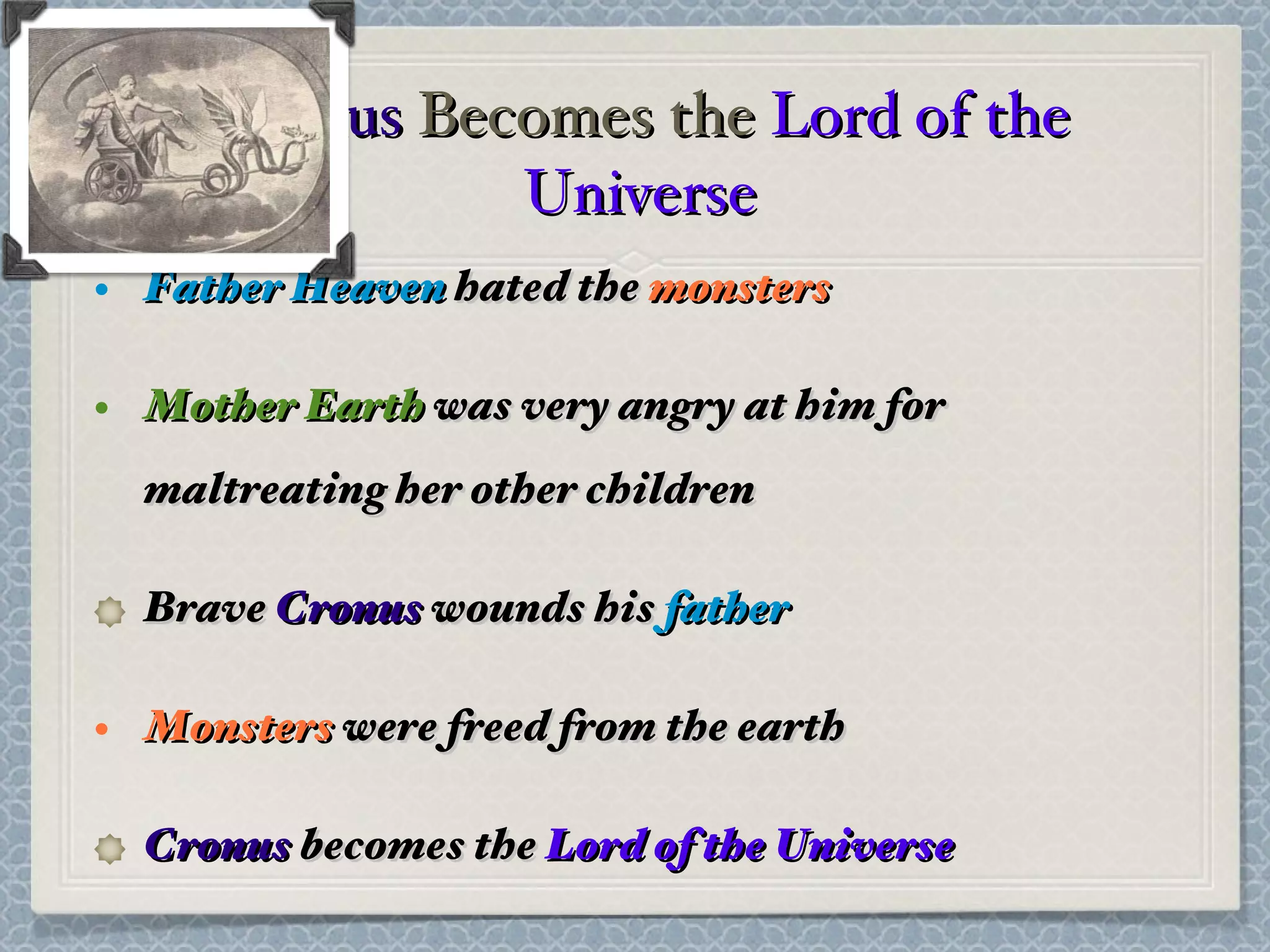 Mythology: How the World and Mankind were Created | PPT