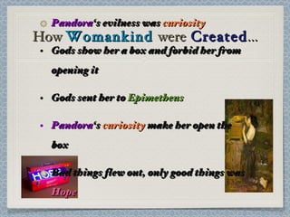 Mythology: How the World and Mankind were Created | PPT