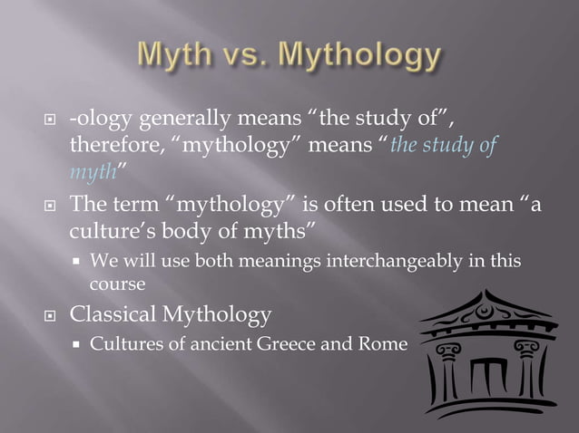Mythology vocabulary | PPTX