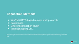 Myth or Truth? : Manage Windows like Linux with ansible | ODP