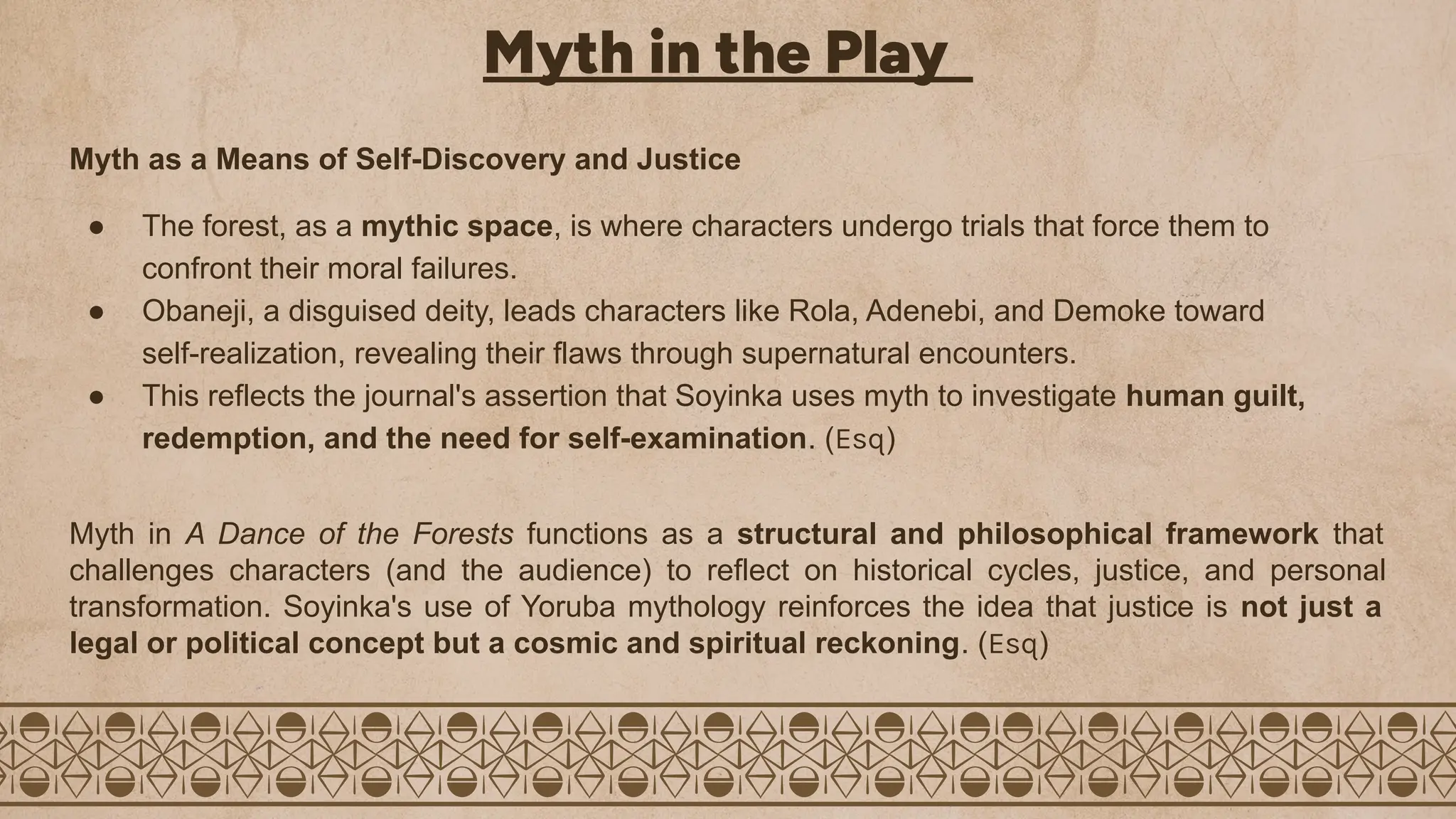 Myth, Ritual, and Justice in Wole Soyinka’s A Dance of the Forests | PDF