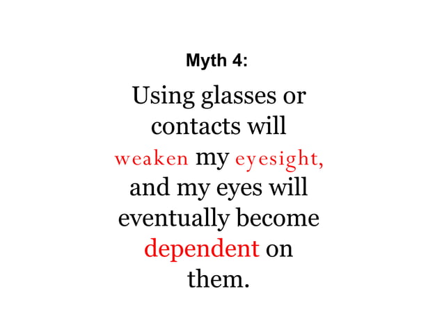 Myths about your eyes! | PPT
