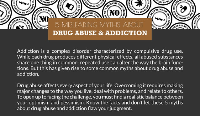 5 Misleading Myths About Drug Abuse & Addiction | PDF