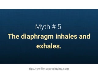 Myths about Breathing for Singing | PPT