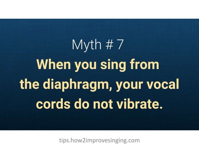 Myths about Breathing for Singing | PPT