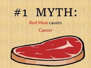 Myths about food and cancer | PPTX
