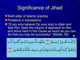 Myths about jihad | PPT