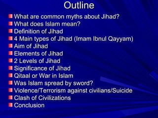Myths about jihad | PPT | Islam | Religion & Spirituality