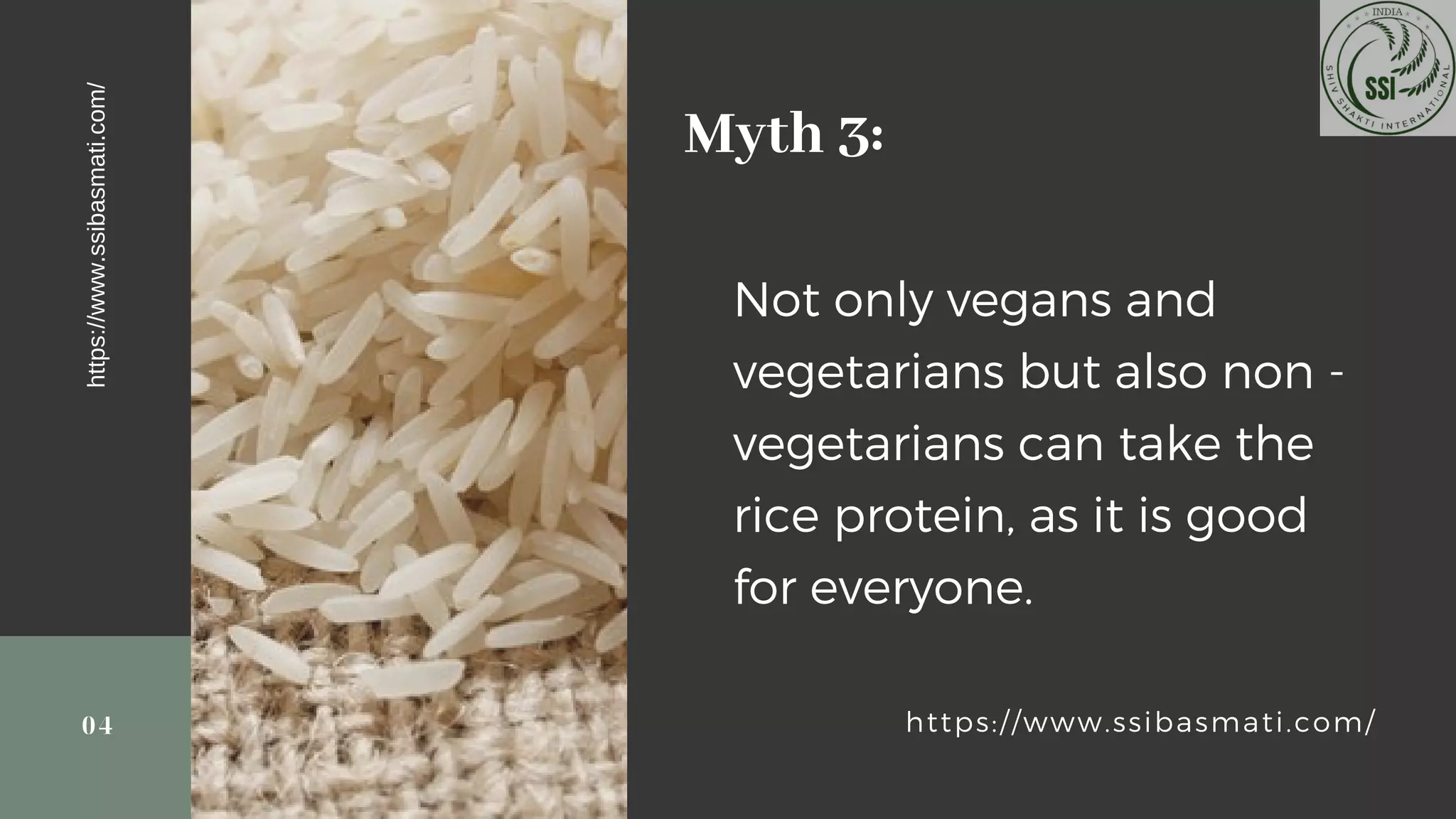 Myths about rice protein | PDF