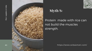 Myths about rice protein | PDF