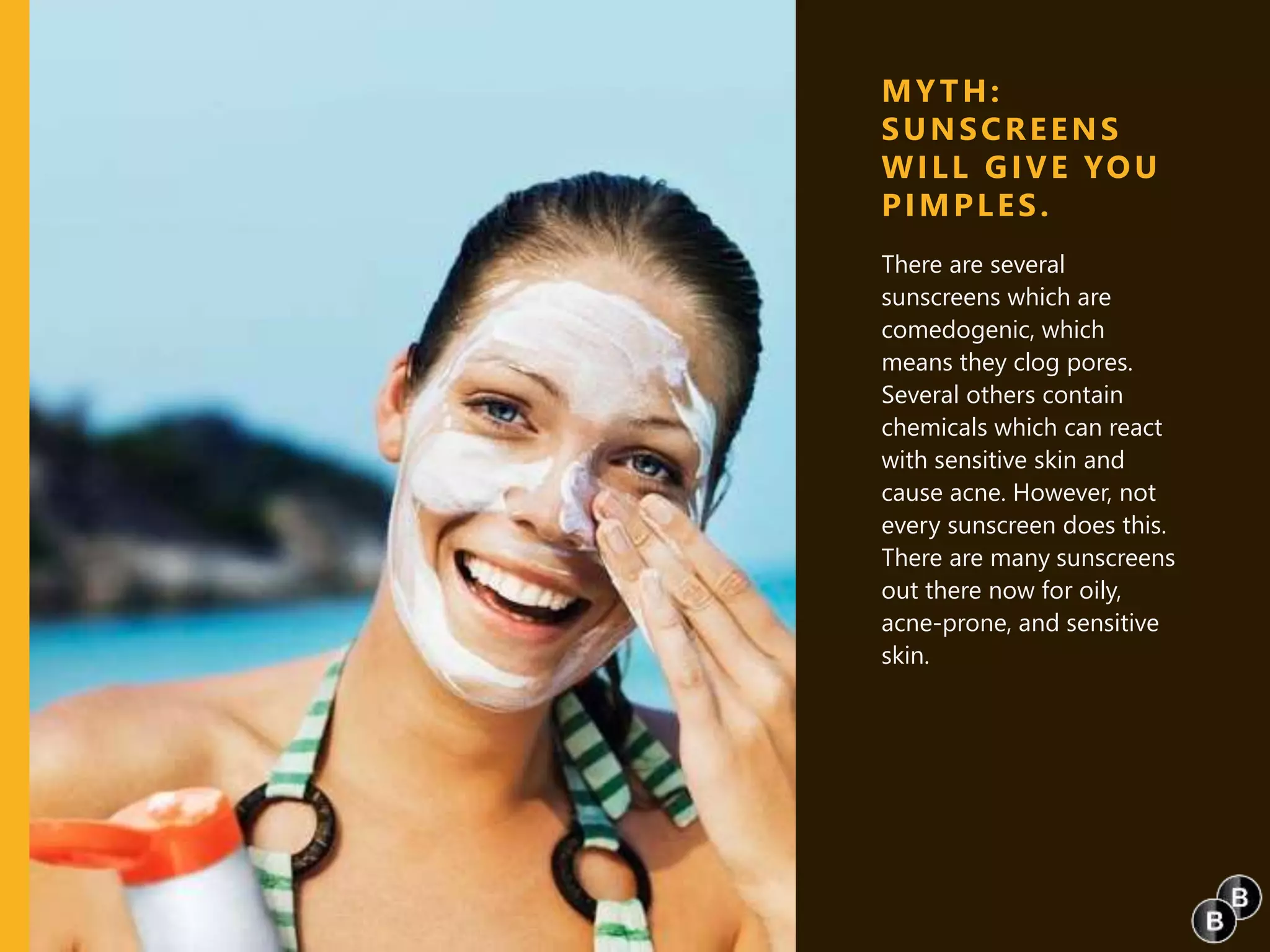 Myths about sunscreens | PPT