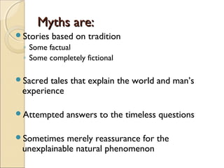 Myths and creation myths | PPT | Hinduism | Religion & Spirituality
