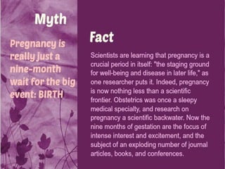 Pregnancy Myths and facts | PPTX
