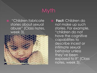 Myths and facts about child abuse | PPTX
