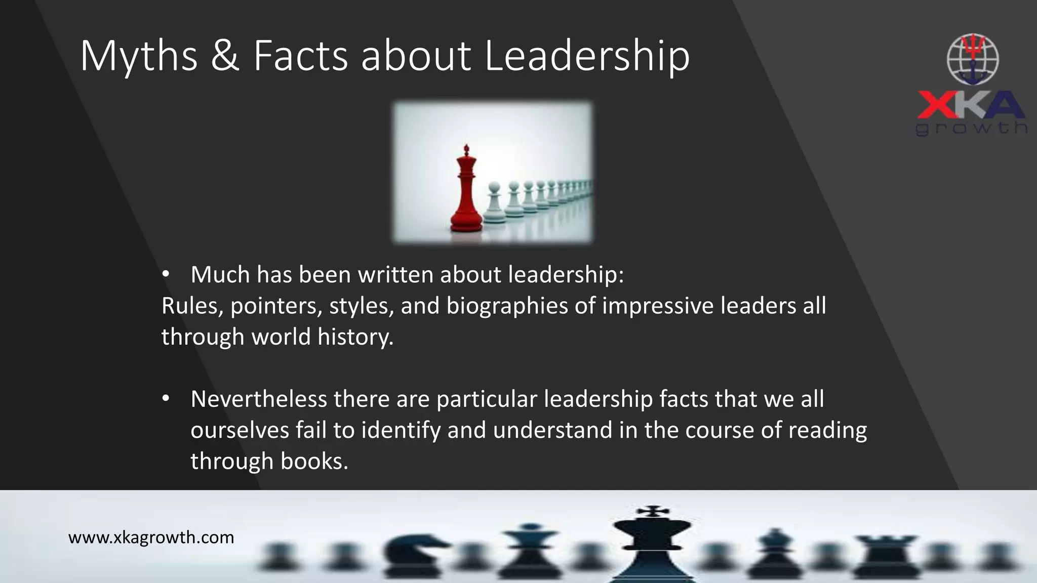 Myths and facts about leadership | PPTX