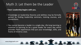 Myths and facts about leadership | PPTX | Education