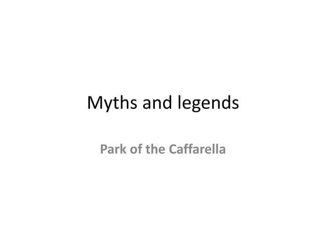 Myths and legends | PPT