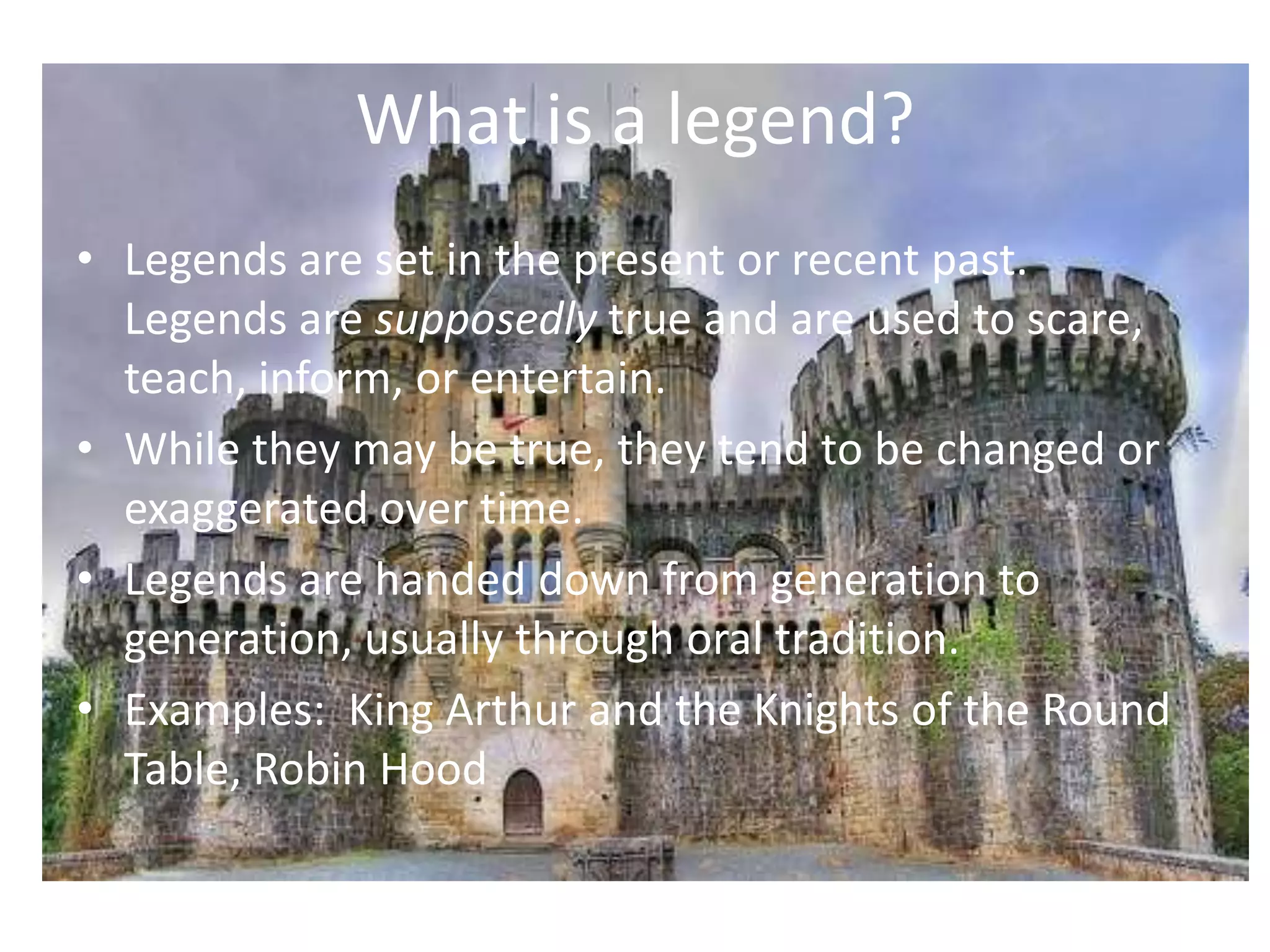 Myths and legends | PPTX