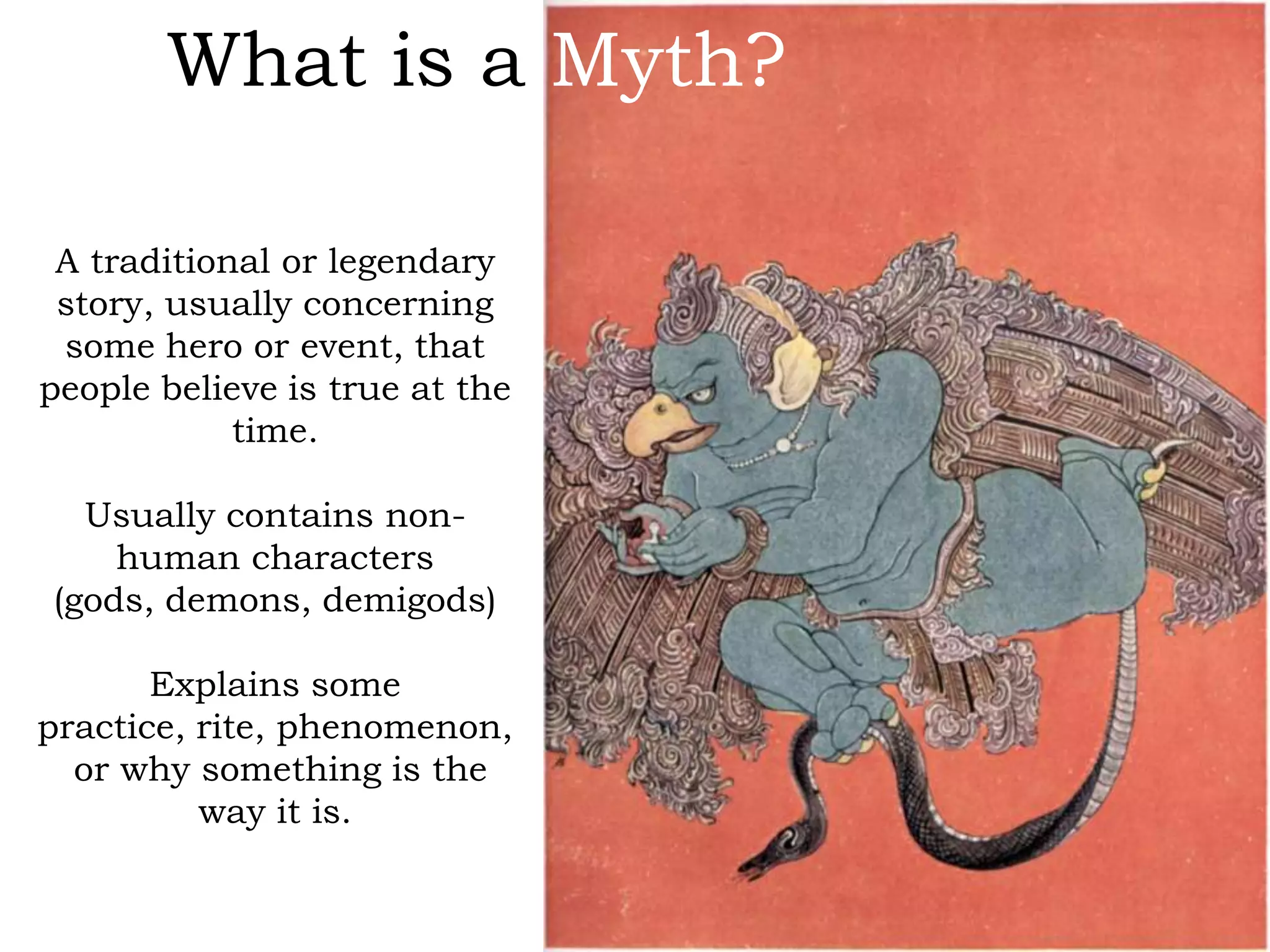 Myths and legends | PPTX