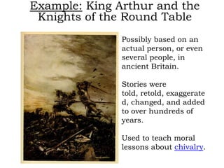 Myths and legends | PPTX